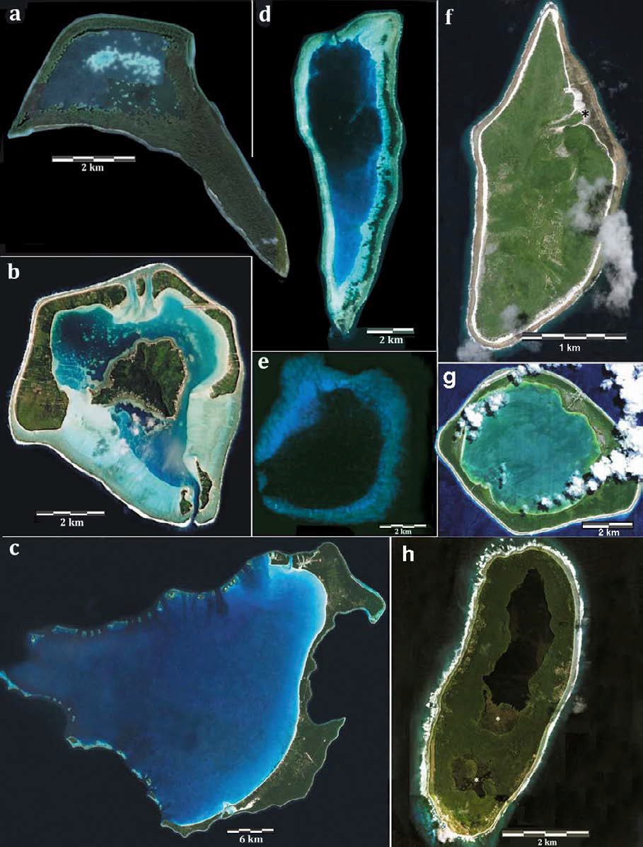 Basic types of atolls - Tropical Islands